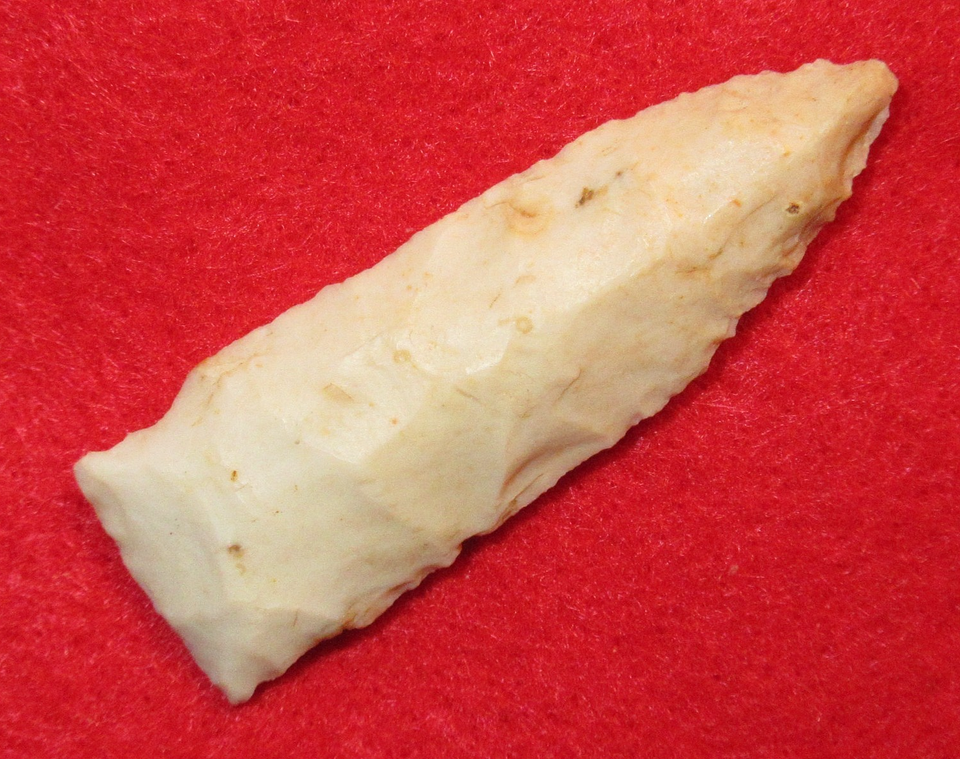 Authentic Native American artifact arrowhead Illinois side notch knife ...