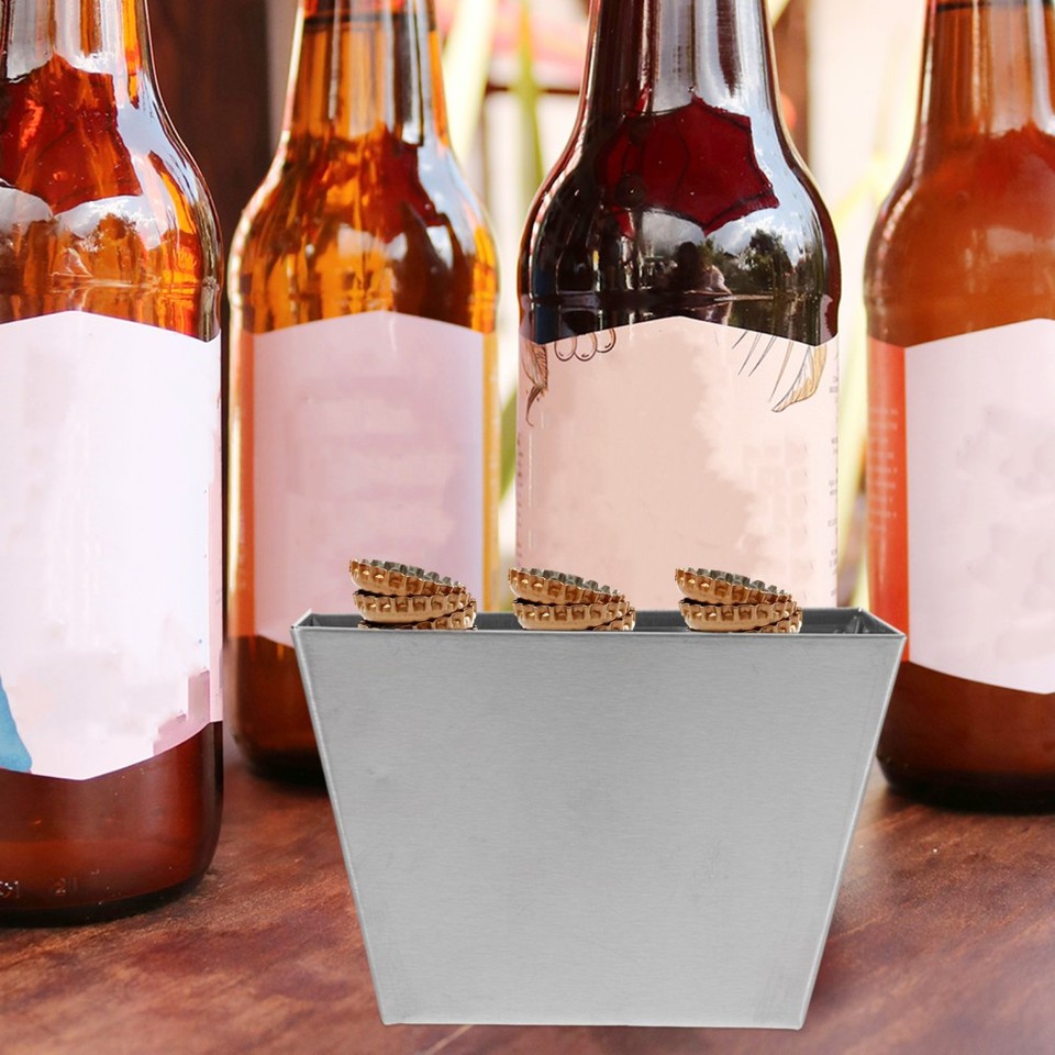 2 Pcs Beer Opener Bucket Lid Collector Bottle Cap Catcher Wall Mounted ...
