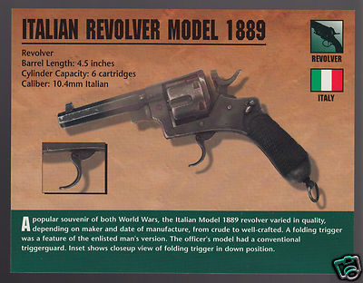 ITALIAN REVOLVER MODEL 1889 Hand Gun 10.4mm Atlas Classic Firearms ...