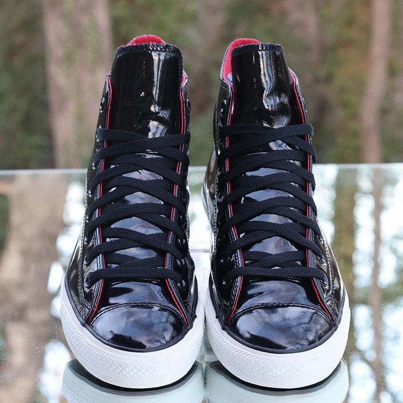 Converse All Star Chuck Taylor Hi Men’s Size 11 Black Patent Leather ...