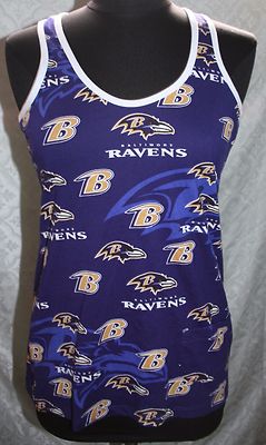 NFL Baltimore Ravens Tank Top L Womens T-Strap Football | eBay
