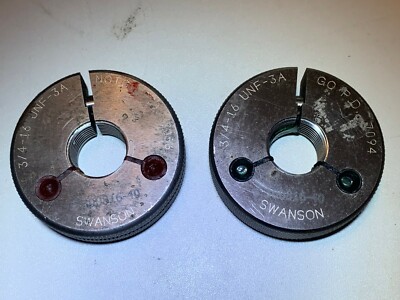 SWANSON-THREAD RING GAGE 3/4-16UNF-3A GOPD.7094 NOGOPD.7056 | eBay
