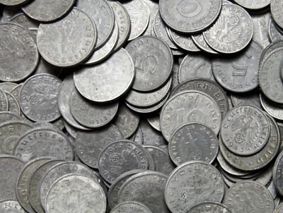 Nazi German Third Reich - 10 Coins - 1 5 10 Reichspfennig 1940-1944 ...