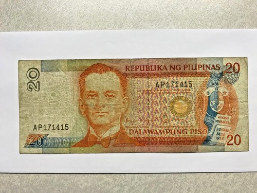 Philippines 20 piso.Note Circ #15199 | eBay