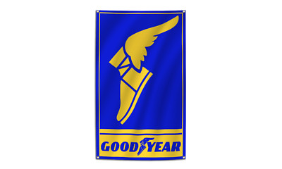 Goodyear Flag 5X3 ft Banner Racing Car Tires Garage shop Man Cave ...