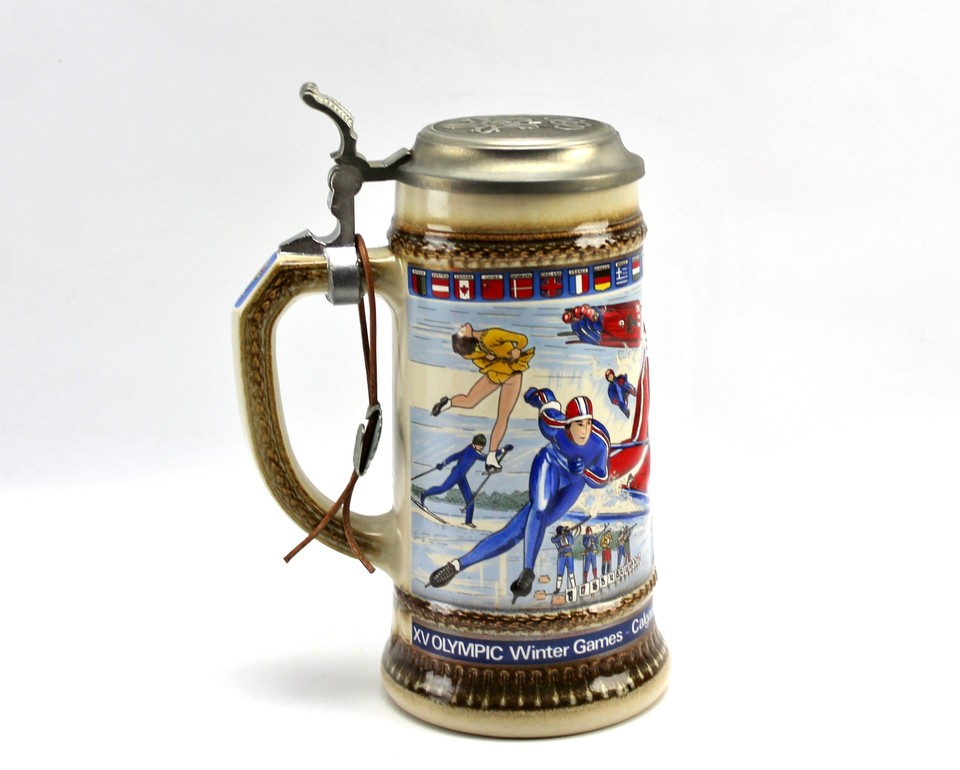 Budweiser 1988 Olympic Winter Games Calgary Limited Edition Stein Gerz ...