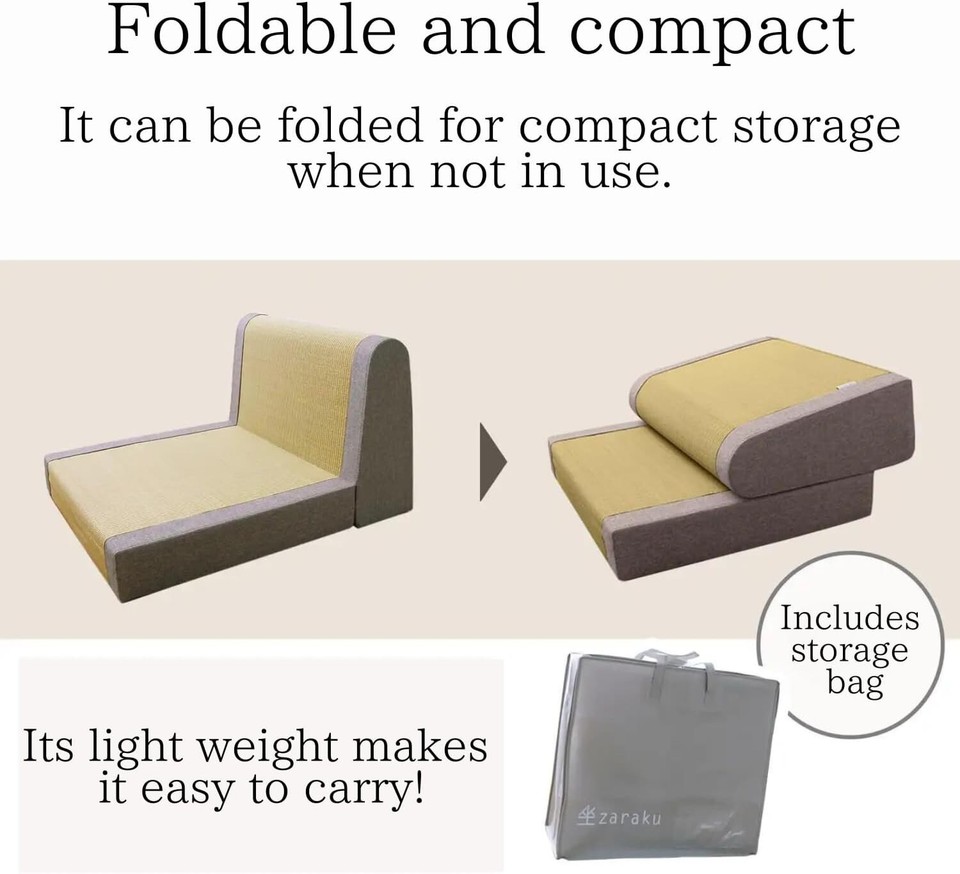 BJDesign Foldable Igusa Tatami Floor Chair - Zen Meditation Cushion ...