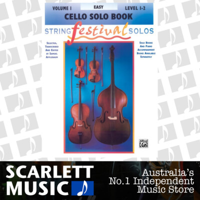 String Festival Solos Volume 1 Cello 9780769230641 | eBay Australia