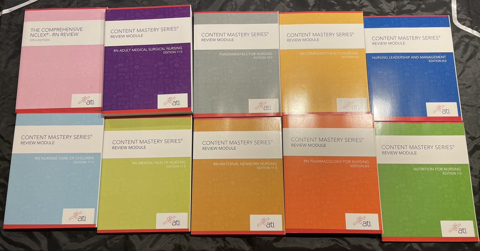 ATI RN Nursing Books *COMPLETE SET* ATI RN Student Box: 10 Books | eBay