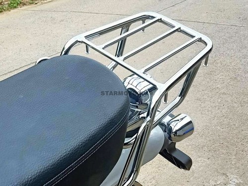 FIT FOR HONDA DAX125 NEW REAR RACK LUGGAGE TRAVEL CHROME BLACK | eBay