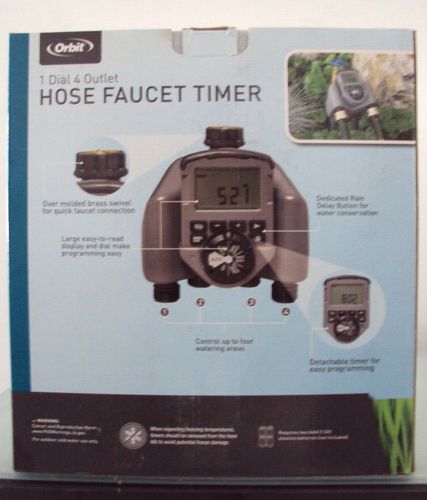 Orbit 1 Dial 4 Outlet Tap/Hose Timer for sale online | eBay