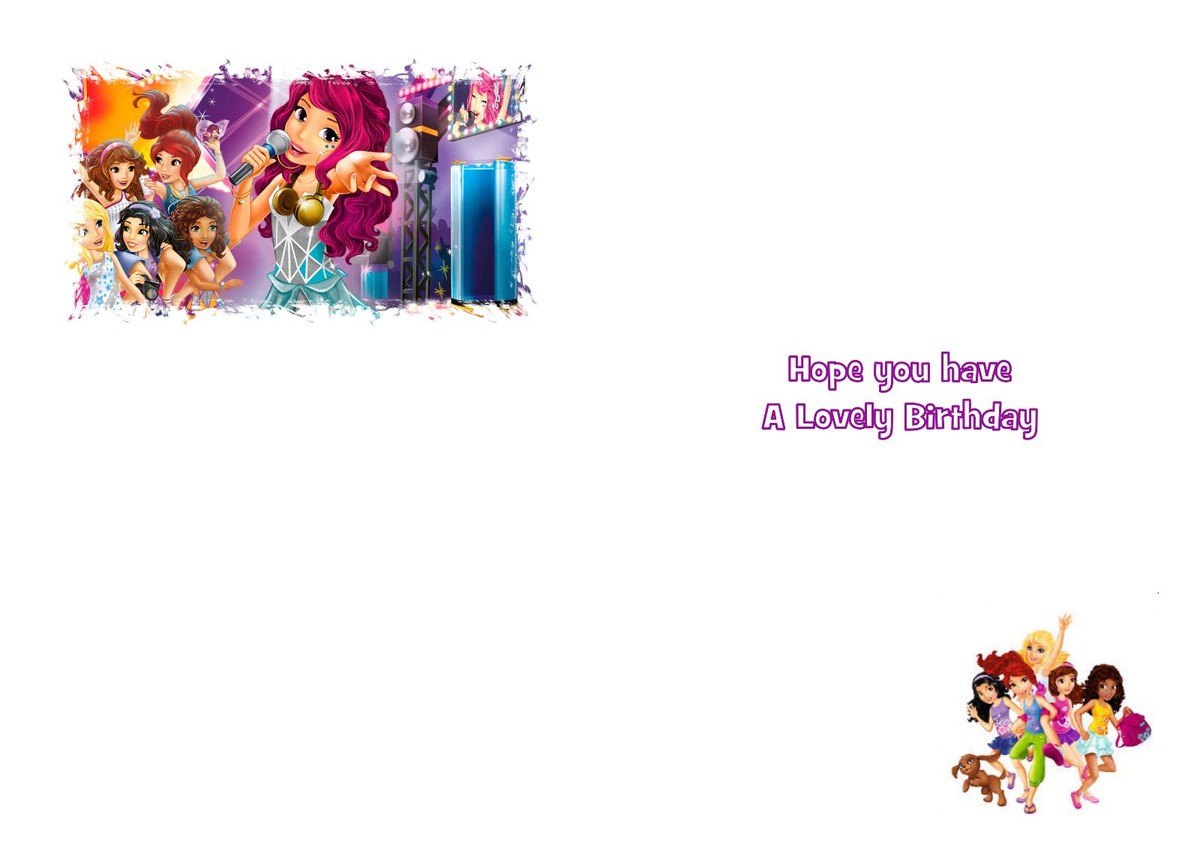 Lego Friends Birthday Invitation
