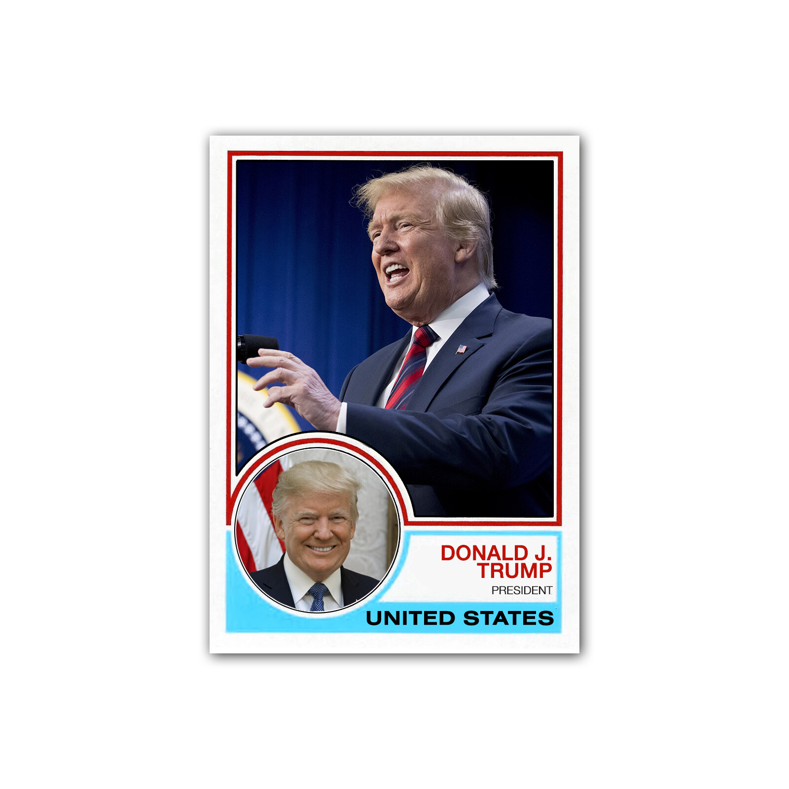 Donald Trump Novelty Custom 1983 Style Presidential Baseball Card MAGA ...