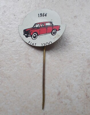 FIAT 1300 Pin Lapel Tie Tac Hatpin Pins 1964 antique vintage metal ...
