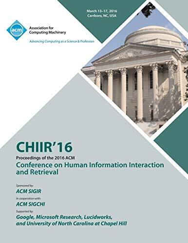 CHIIR 16 ACM SIGIR Conference on Human Information Interaction and ...