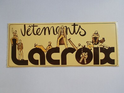 Sticker Vintage Clothing Lacroix | eBay