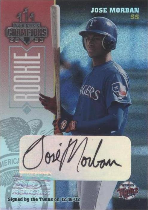 2003 Donruss Champions - Jose Morban #296 Signatures /475 (AU) for sale ...