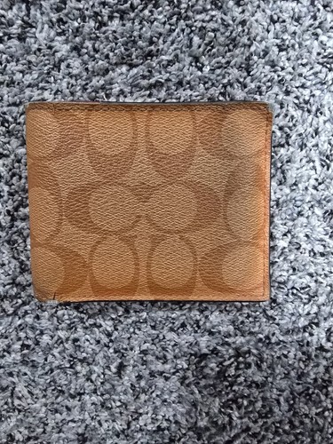 Mens Orange Coach Wallet Used | eBay