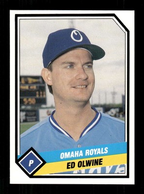 1989 CMC Omaha Royals 8 Ed Olwine BXCP30 | eBay