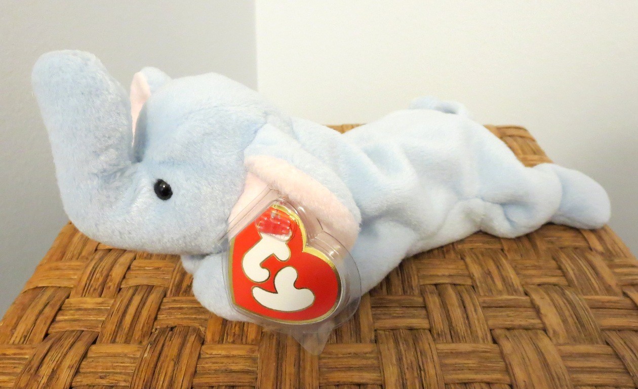 Ty 3rd / 1st Gen. Very Rare UK CE Version Light Blue Peanut w/ Perfect ...