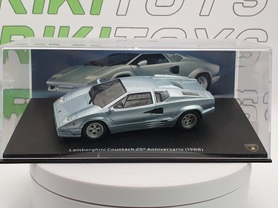Lamborghini Countach 25th Leo Models 1/43 Blue 1988 | eBay UK