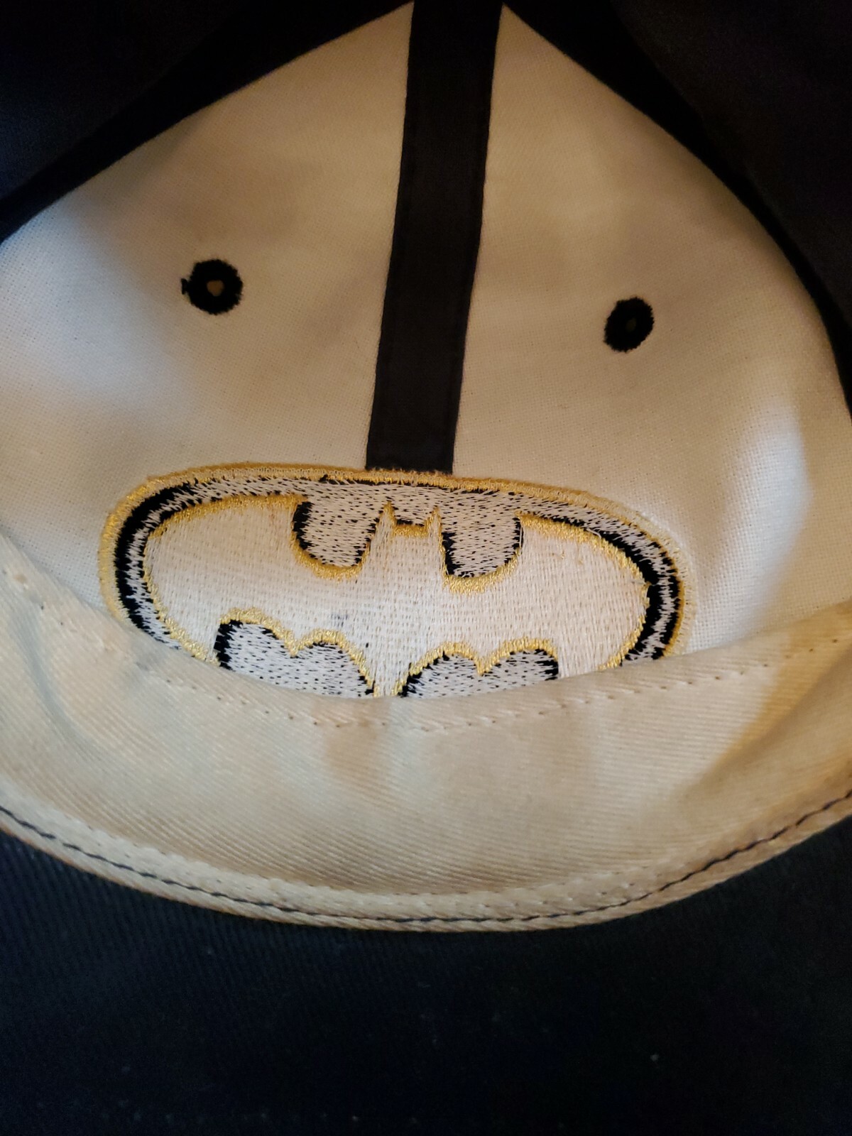 BATMAN Warner Bros hat 1998 vintage black adjustable … - Gem