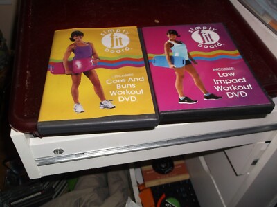 SIMPLY FIT BOARD DVDS LOW IMPACT WORKOUT+CORE AND BUNS WORKOUT 2 DVDS ...