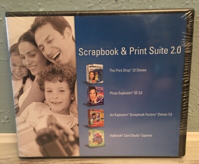 * SCRAPBOOK & PRINT SUITE 2.0 * PRINT SHOP 22 DELUXE * PHOTO EXPLOSION ...