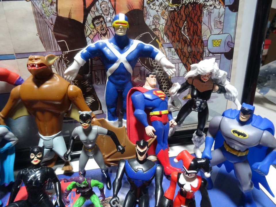 VTG HUGE LOT OF 21 - DC Comics X-MEN Batman 6 IN 3.75" Action Figure ...