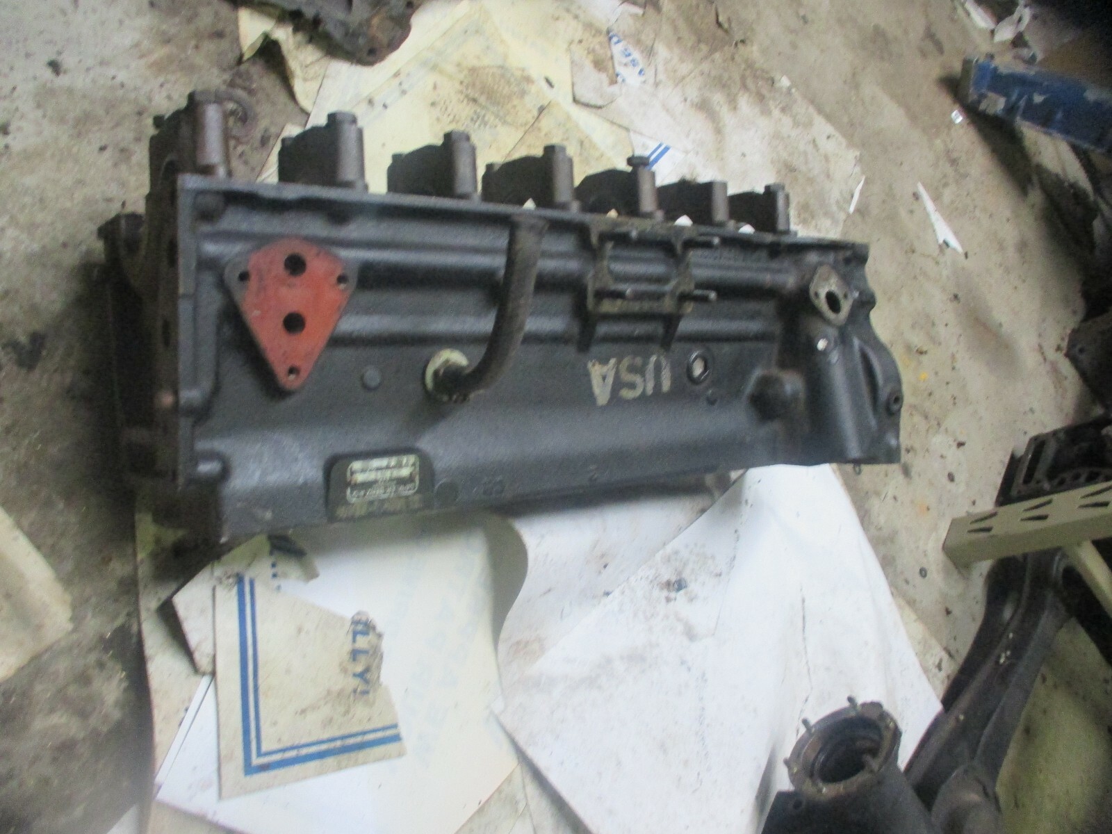 Factory Cast Iron OEM 1967 Mercedes#1080110101 6-Cyl.Engine Block W108 ...
