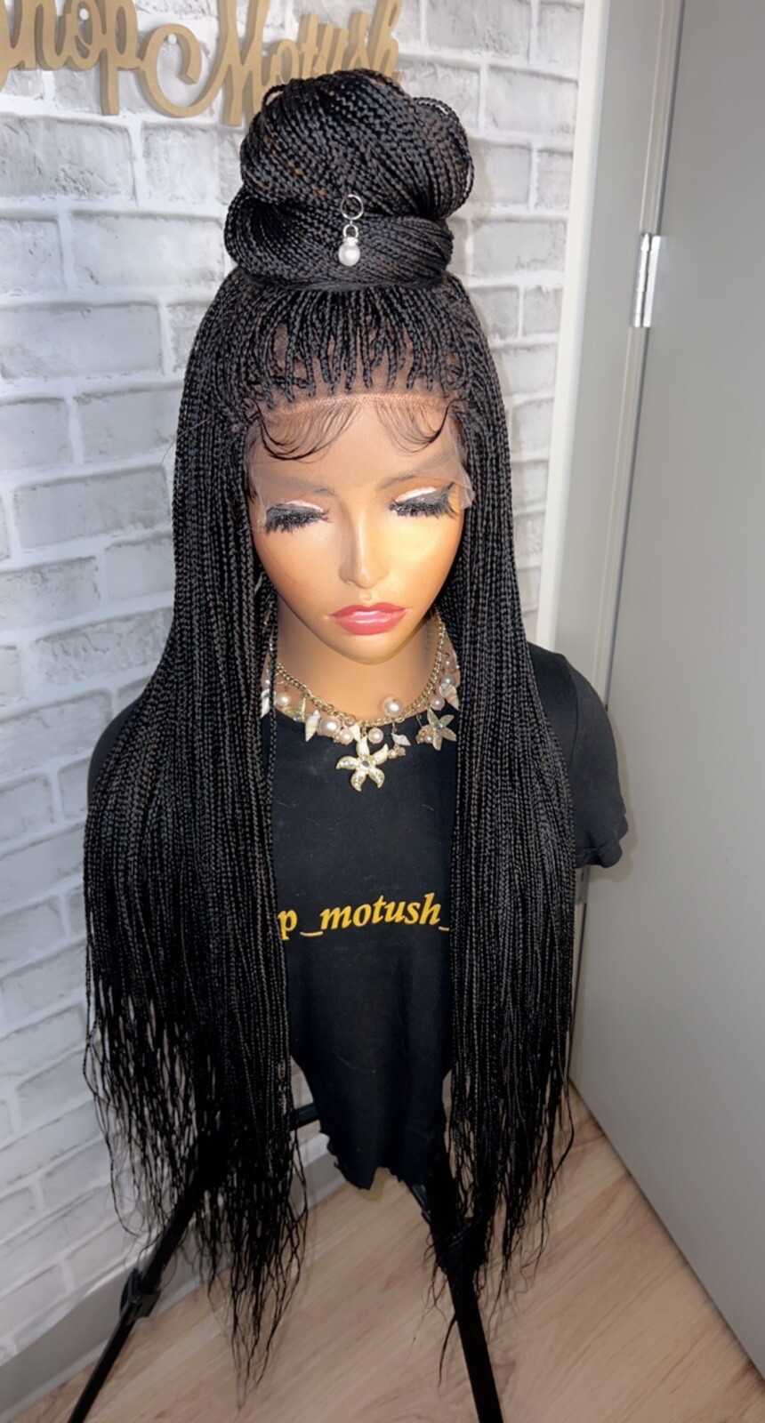 Small Size Knotless Box Braided Wig,Box Braid Wig, Knotless Braids,Lace ...
