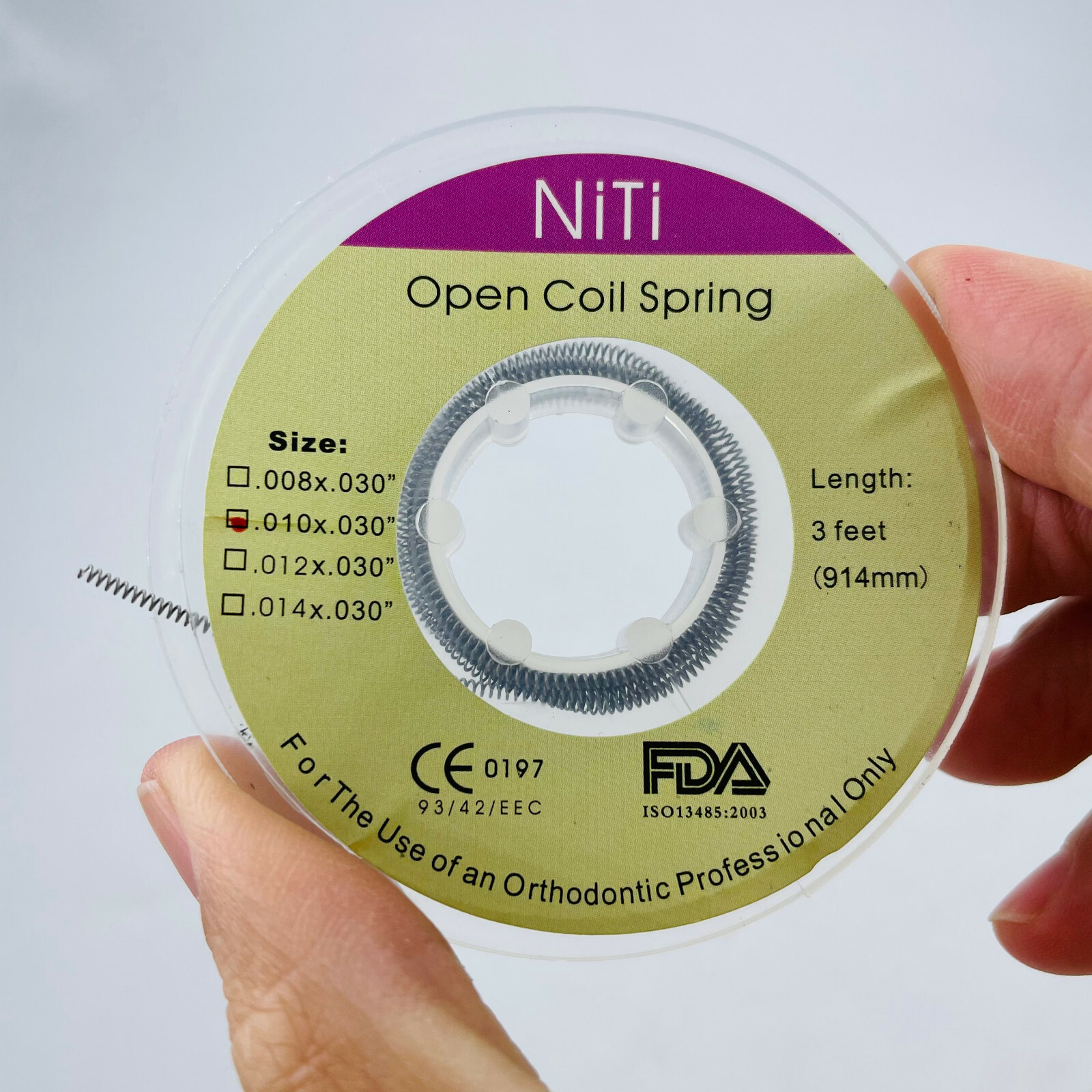 1 Roll Dental Orthodontic Niti Open Coil Spring Spool Dia.010 *030 ...