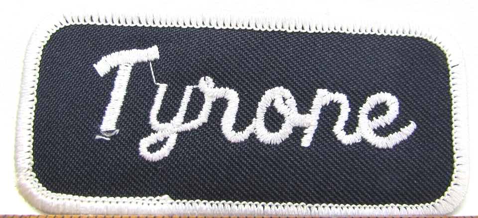 Tyrone Name Jacket Patch Personalized Employee Work Shop Uniform ...