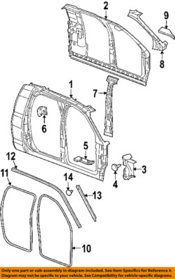 CHRYSLER OEM 02-09 Ram 1500 Cab Uniside-Uniside Panel Reinforcement ...