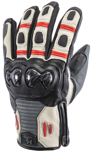 Tourmaster Trailbreak Men's Sand Grey Leather Motorcycle Gloves | eBay