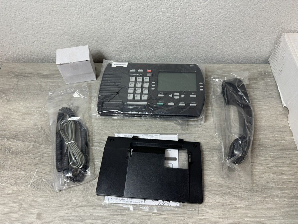 Aastra Telecom Model 390 Charcoal Analog Desk Phone - New in Box | eBay