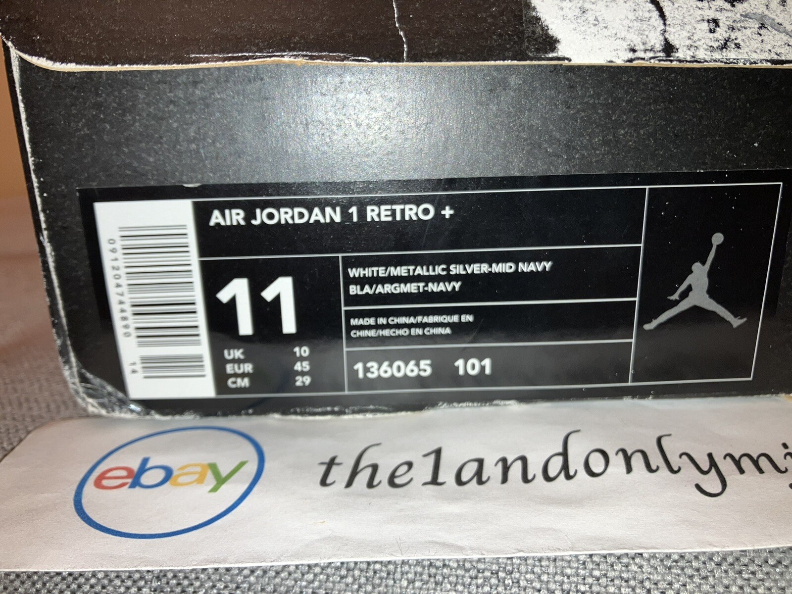 2001 Nike Air Jordan 1 I Retro + Midnight Navy Jeter … - Gem