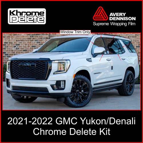 Chrome Delete Vinyl Overlay fitting a 2021-2024 GMC Yukon/Denali | eBay