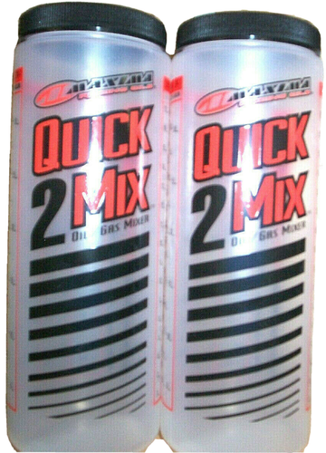 2 Pack quick mix 2 stroke oil measuring cup with lid MAXIMA ratio rite ...