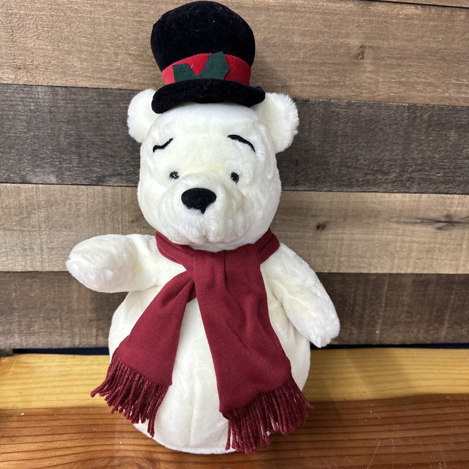 Vintage Disney World Winnie the Pooh Snow Pooh 15” Snowman RARE!! | eBay