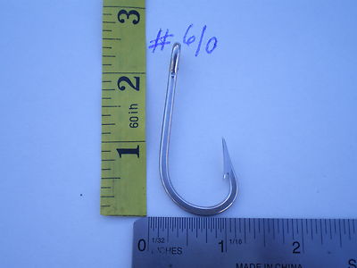 10 PCS. BIG GAME STAINLESS STEEL TUNA, MARLIN, SHARK FISHING HOOKS ...