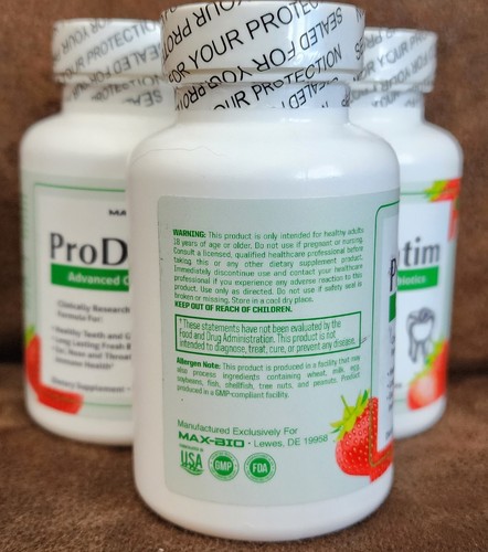ProDentim Advanced Oral Formula Probiotic 60 Caps Teeth Supplement - 3 ...