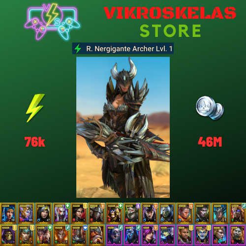 Raid Shadow Legends | [Sale] Starter acc with R. N. Archer : 76k energy ...