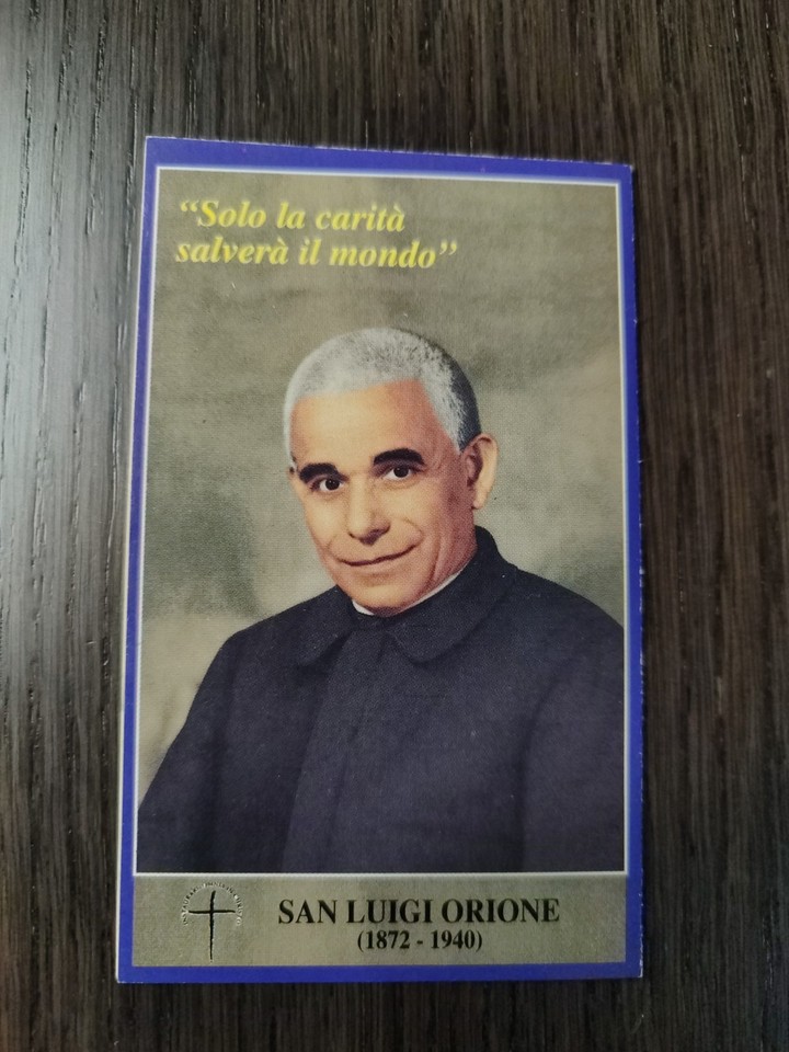 San Luigi Orione, Holy Card, Borgo Incoronata | eBay UK