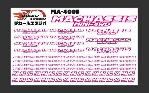 Decal Studio Mini 4WD MA Chassis Sticker 4005 Pink | eBay