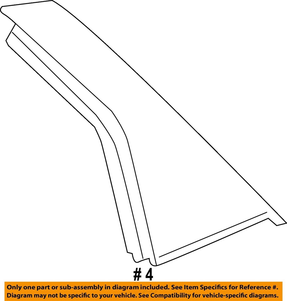 GM OEM 14-20 Impala Rear Door Exterior Trim-Applique 84261836 | eBay