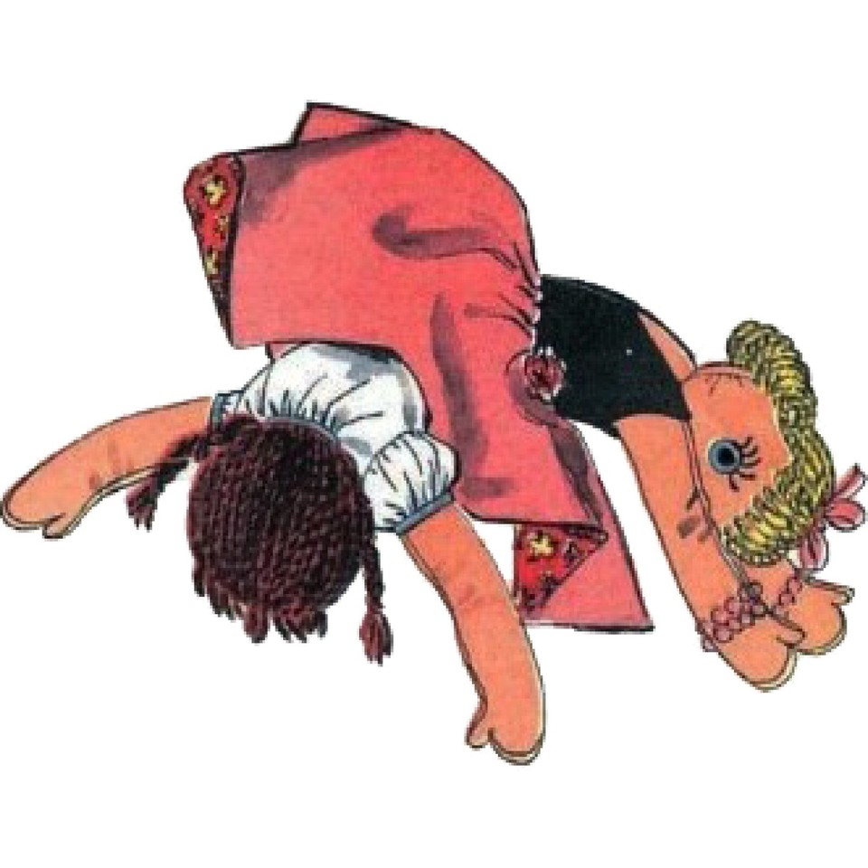 Topsy Turvy Doll Pattern A Glamour Girl, Then A Peasant Girl, Vintage ...