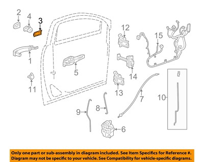 GM OEM Front Door-Cap Gasket 13502036 | eBay
