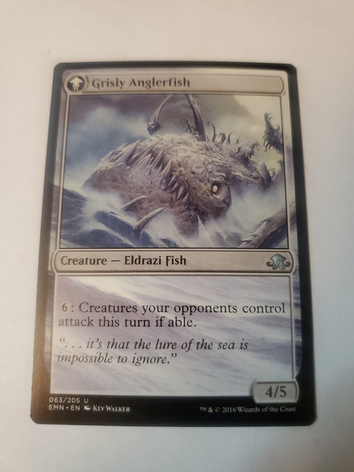 MTG Grizzled Angler Grisly Anglerfish Eldritch Moon 063/205 Regular ...