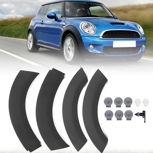 4x Front Wheel Arch Fender Flares Hood Trim For Mini Cooper 2002-2008 ...